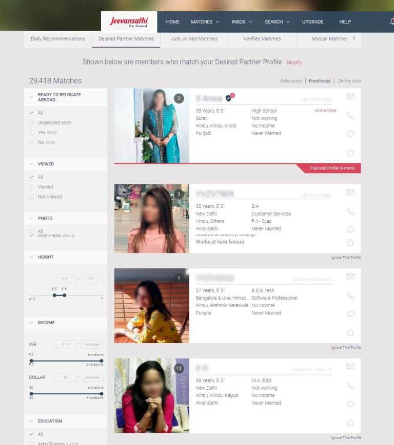 Jeevansathi Review September 2024 - Can you find love here? - DatingScout